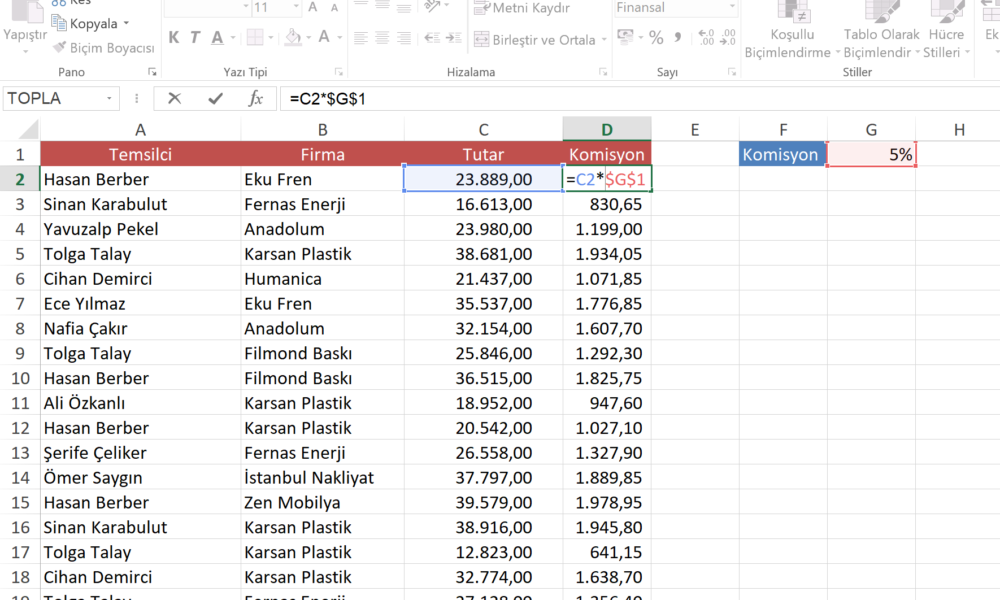 Excel’de Topla.Çarpım İşlevi nasıl kullanılır? – Ömer BAĞCI | Blog Excel’de Topla.Çarpım İşlevi nasıl kullanılır? – Ömer BAĞCI | Blog